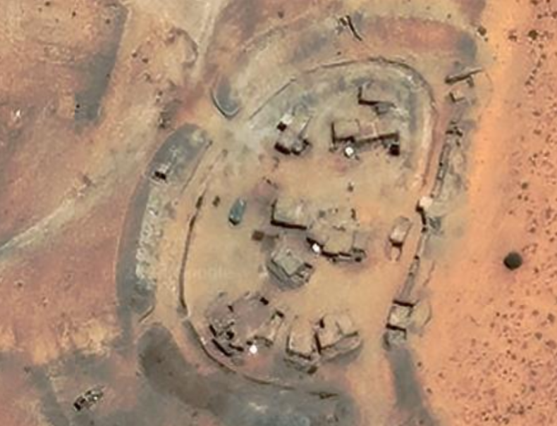 Fig 2. Satellite image of one observation post in the Moroccan berm [6 ...